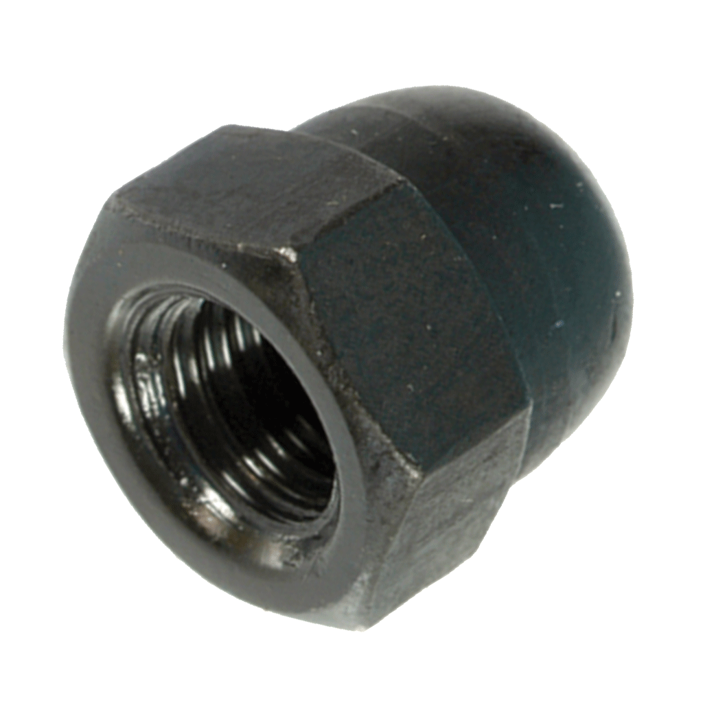 DIN 1587 Hex Domed Cap Nut Cl 6 Black zinc plated – Berardi Group