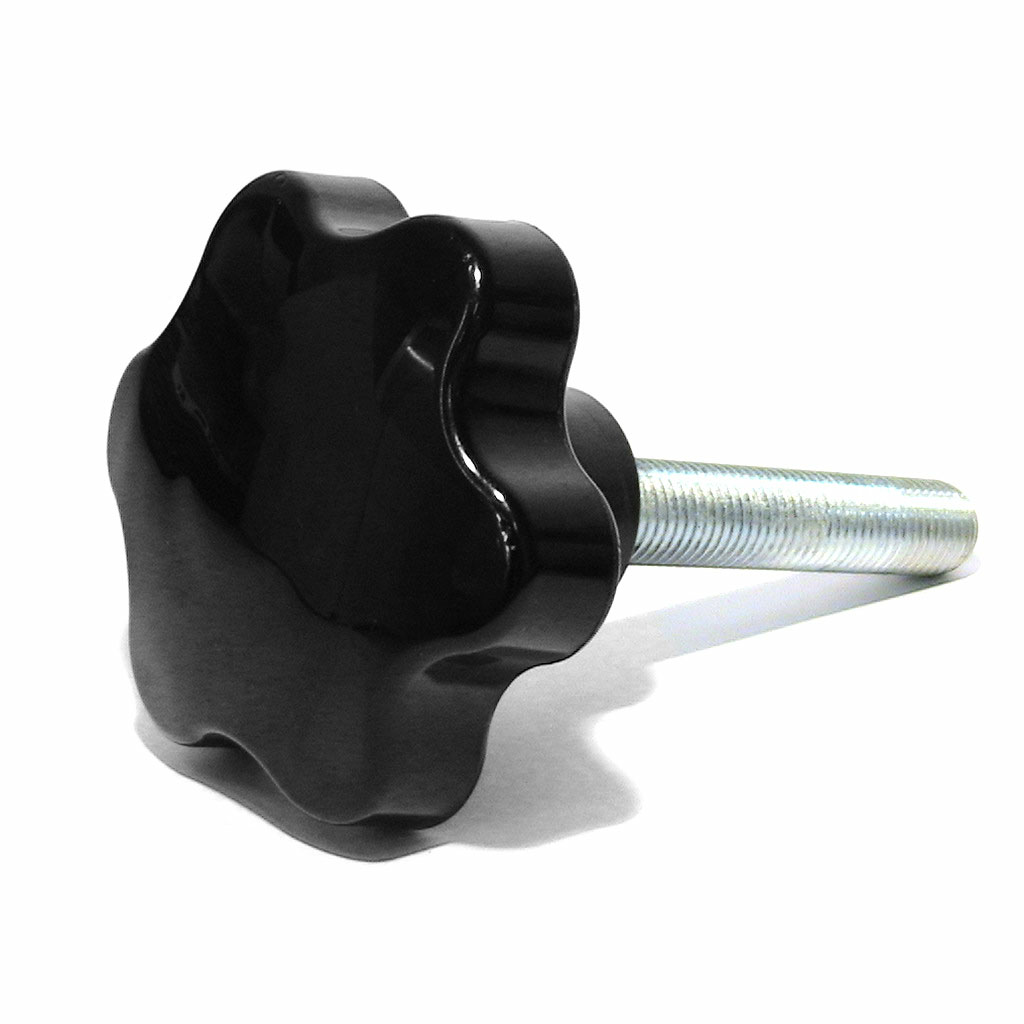 Knob with six lobes full body with threaded stud – Berardi Group