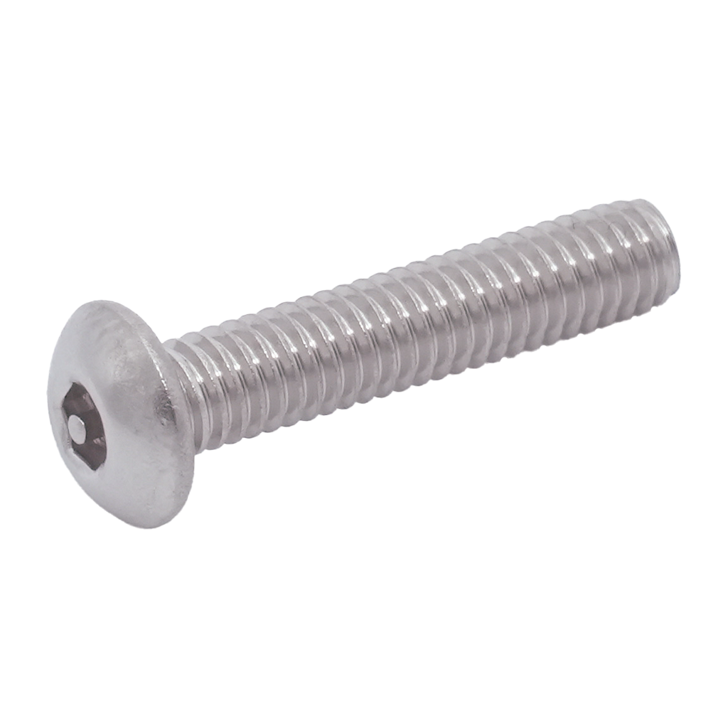 Button head security screw Hex Socket + pin - Stainless steel A2 – Berardi Group